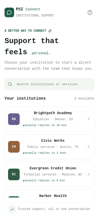 PSI Chat Connect