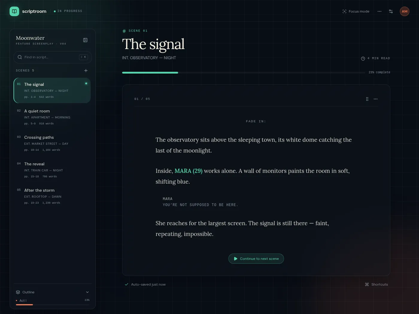Glass Panel Script Menu