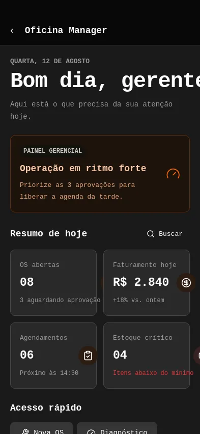 Oficina Manager Mobile