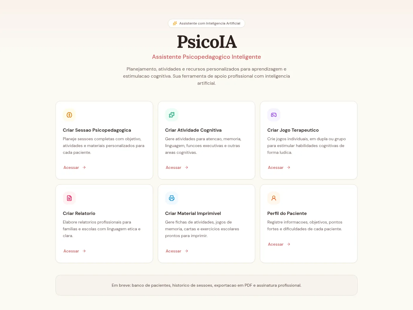PsicoIA Assistente Psicopedagógico