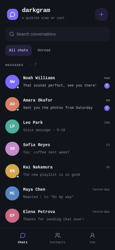 DarkGram Messenger