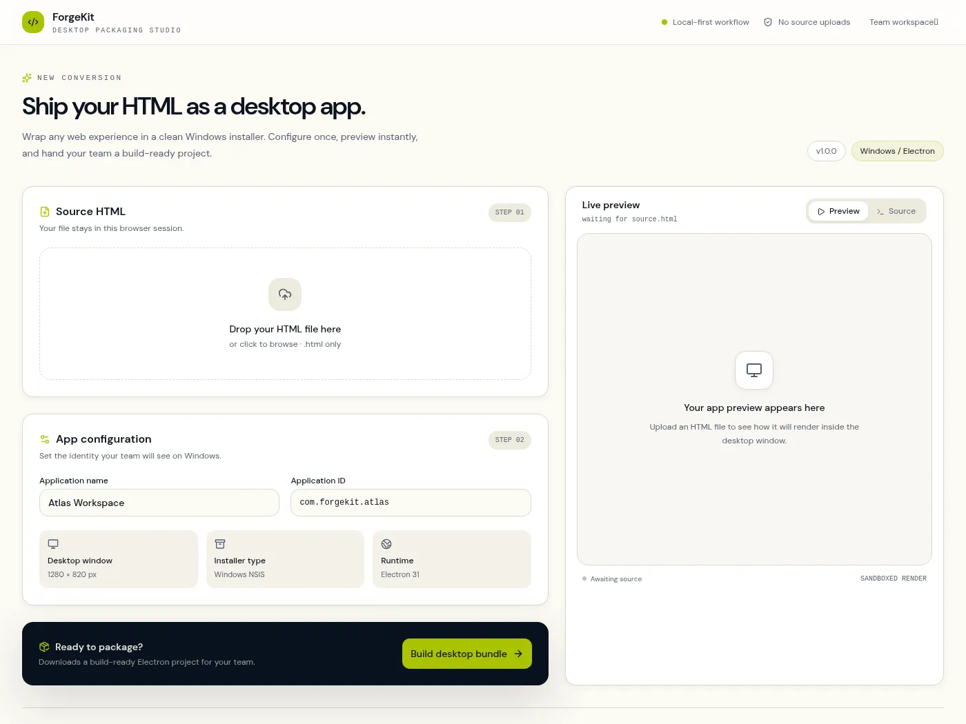 HTML to EXE Converter