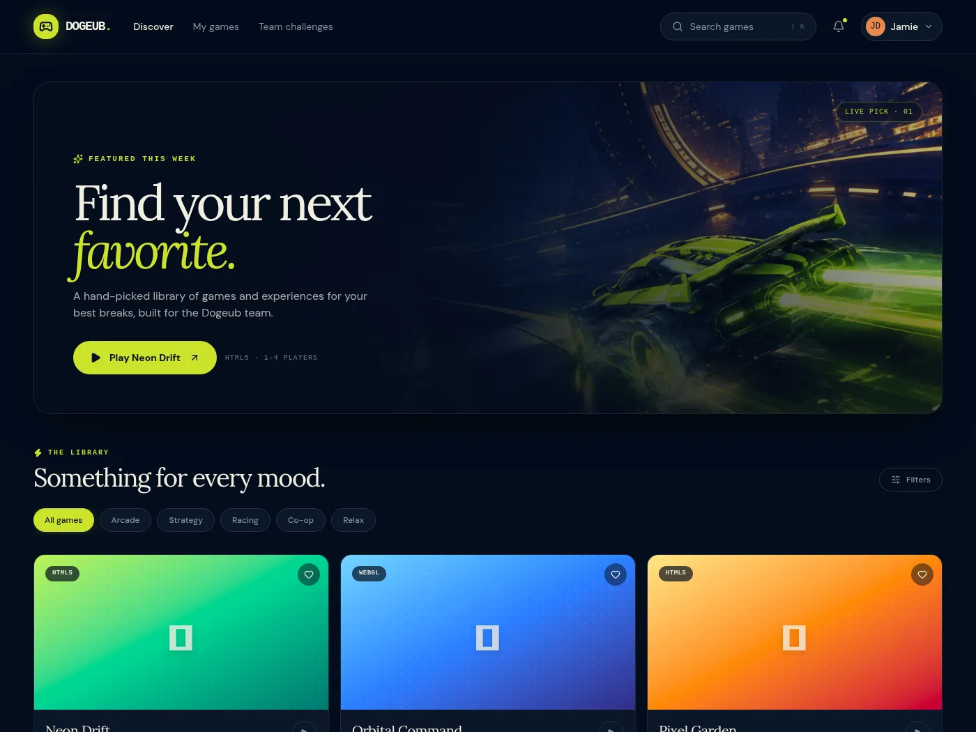 Dogeub Game Hub