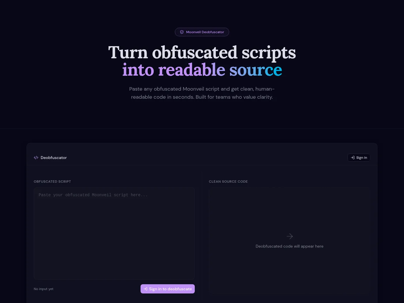 Moonveil Deobfuscator