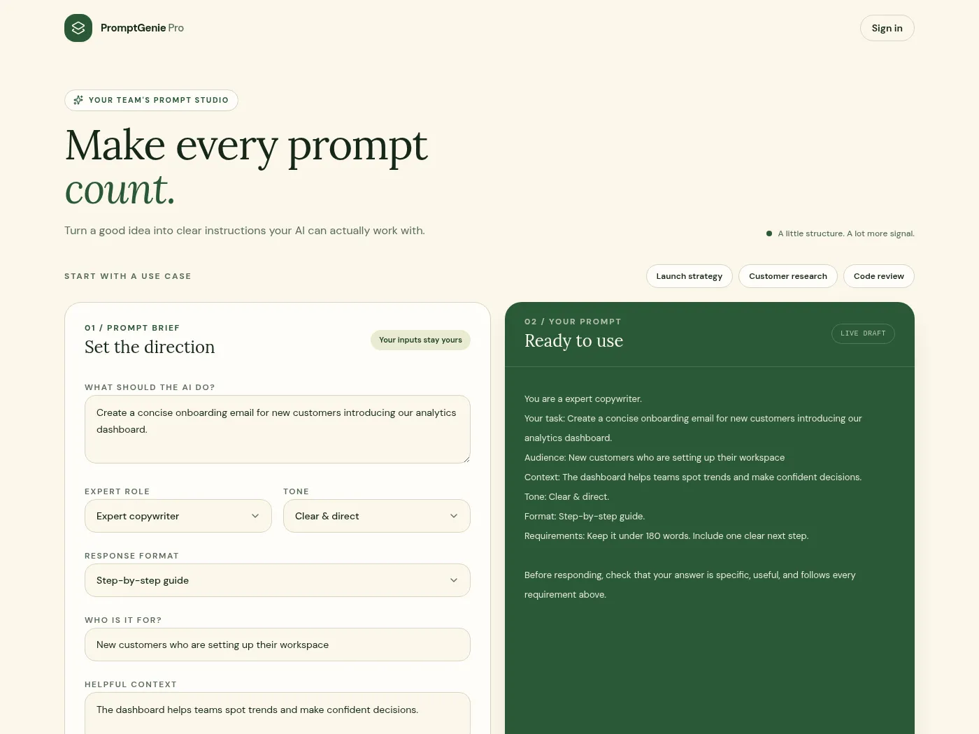 PromptGenie Pro
