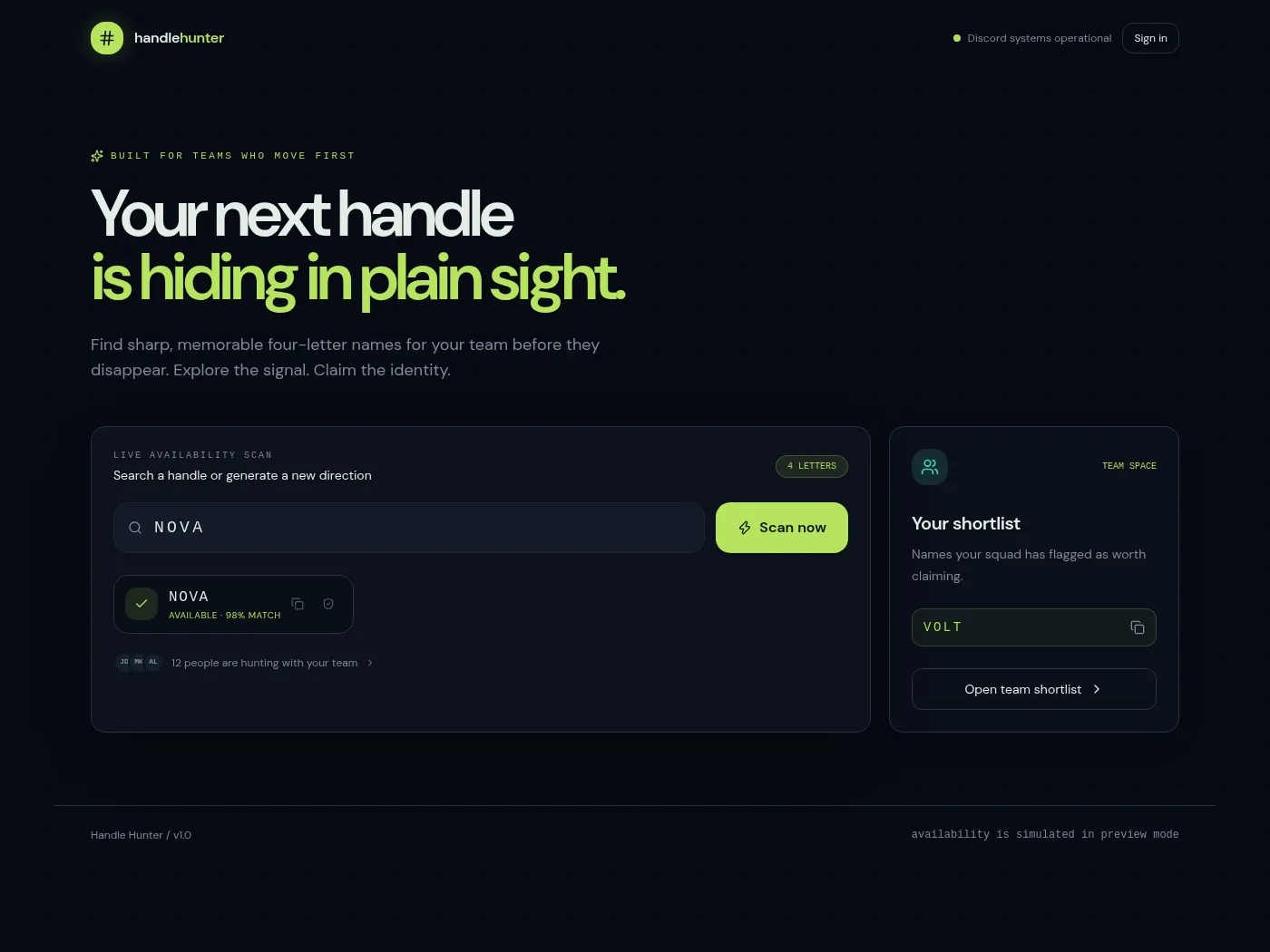 Discord Handle Hunter