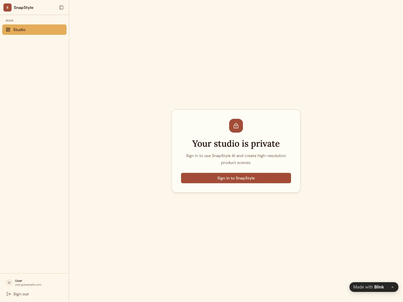 SnapStyle AI Studio