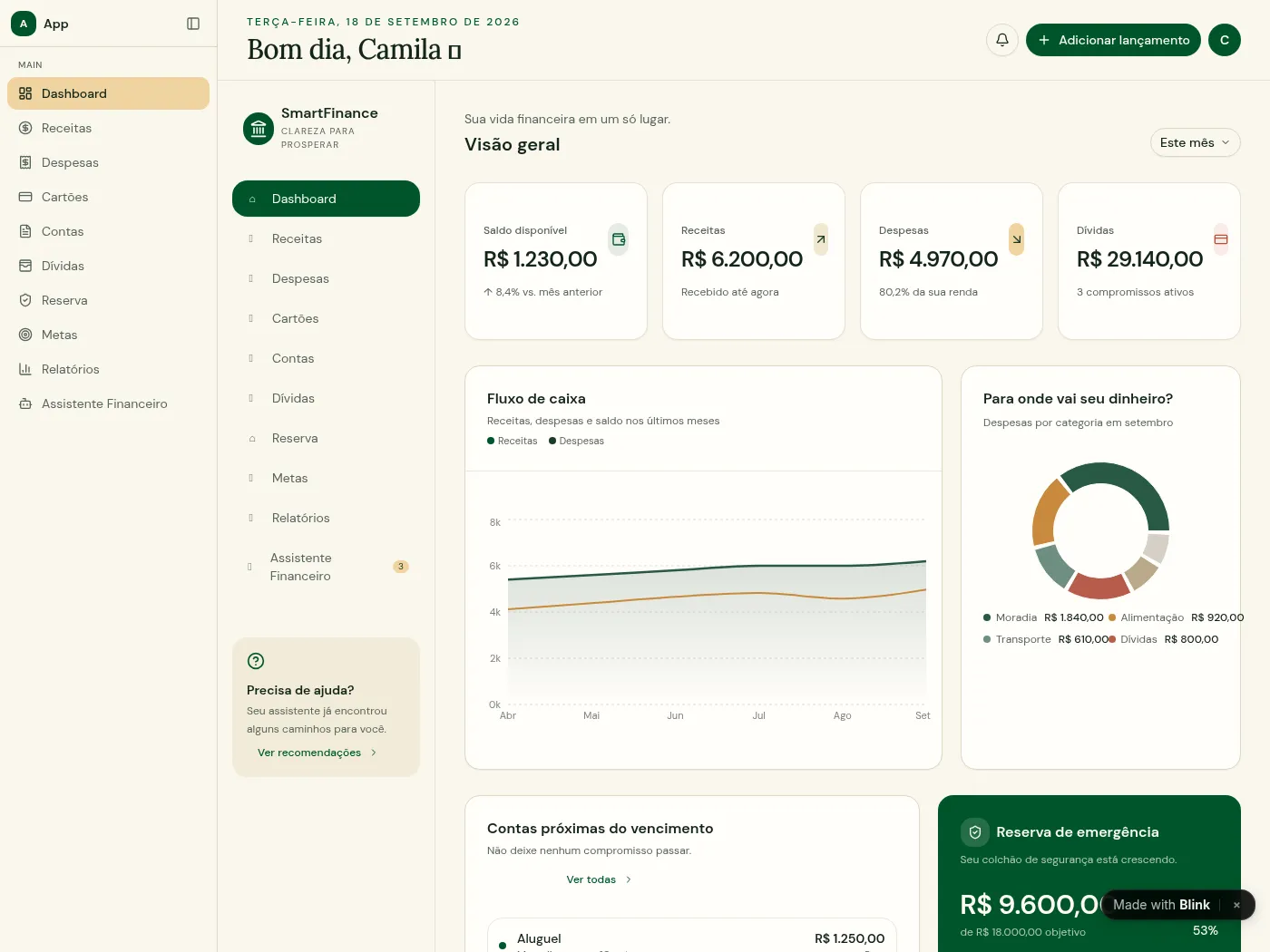 SmartFinance Dashboard
