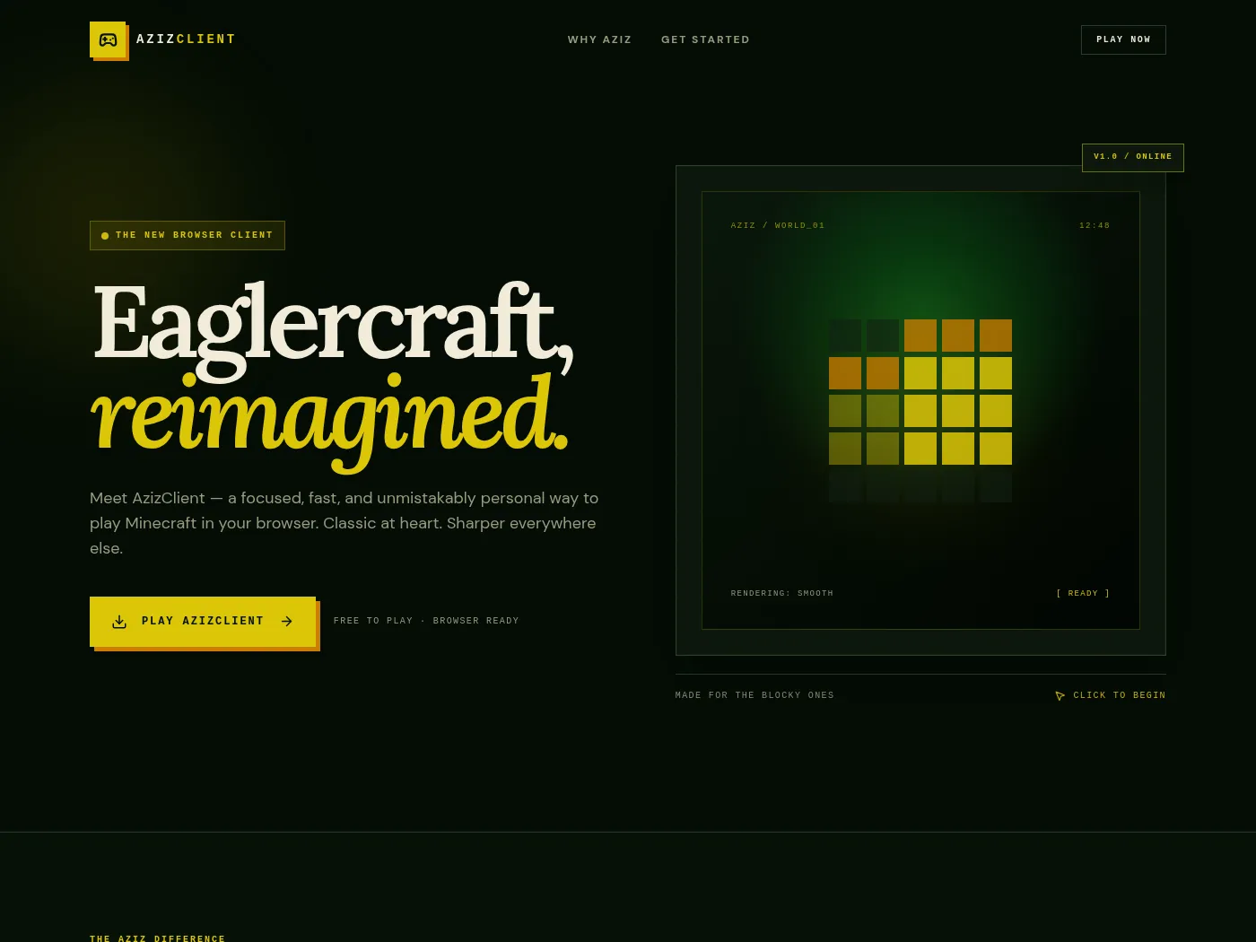 AzizClient for Eaglercraft