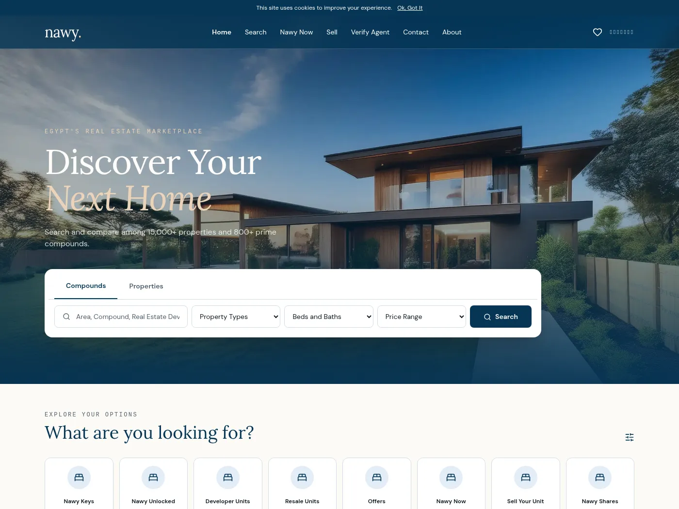 Nawy Web Clone