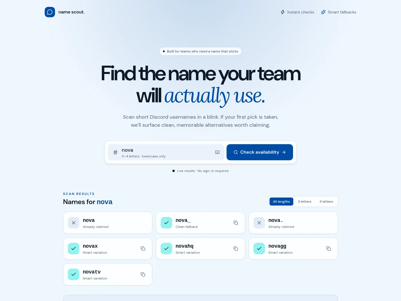 Discord Name Finder