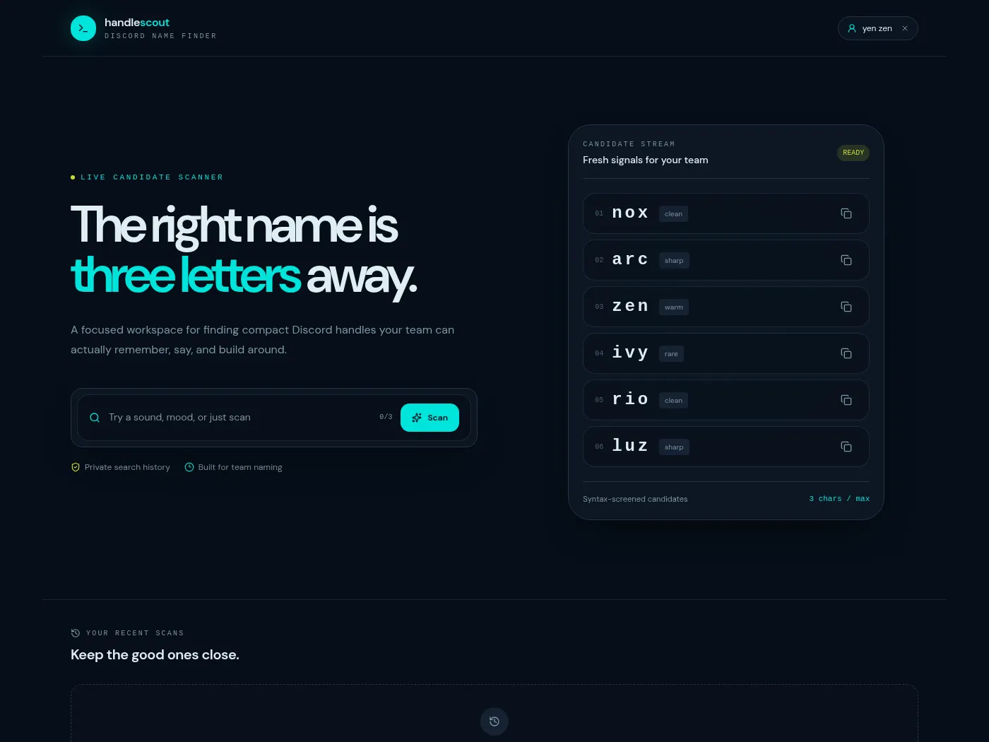 Discord Name Finder