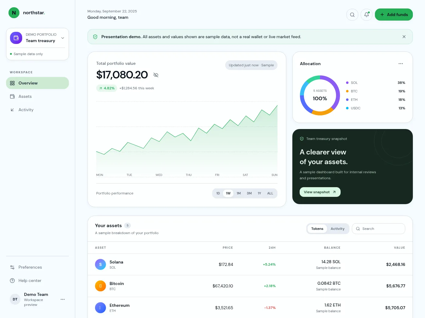 Phantom Wallet Demo UI