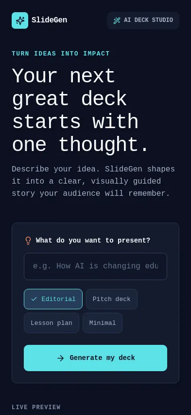 SlideGen AI