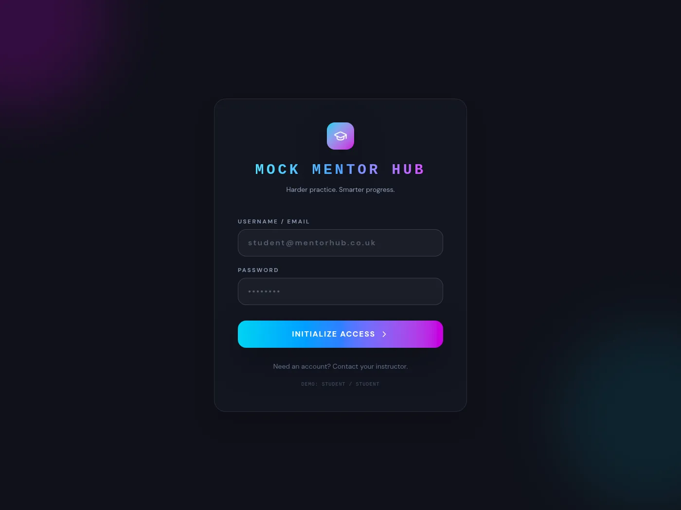 Mock Mentor Hub