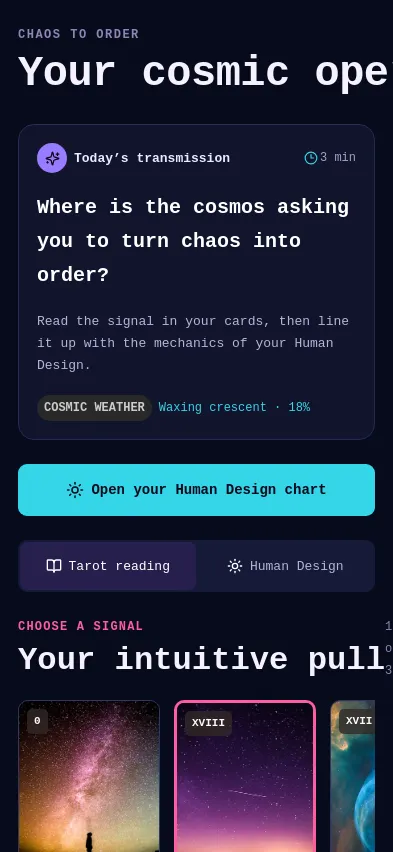 Tarot & Human Design Sync