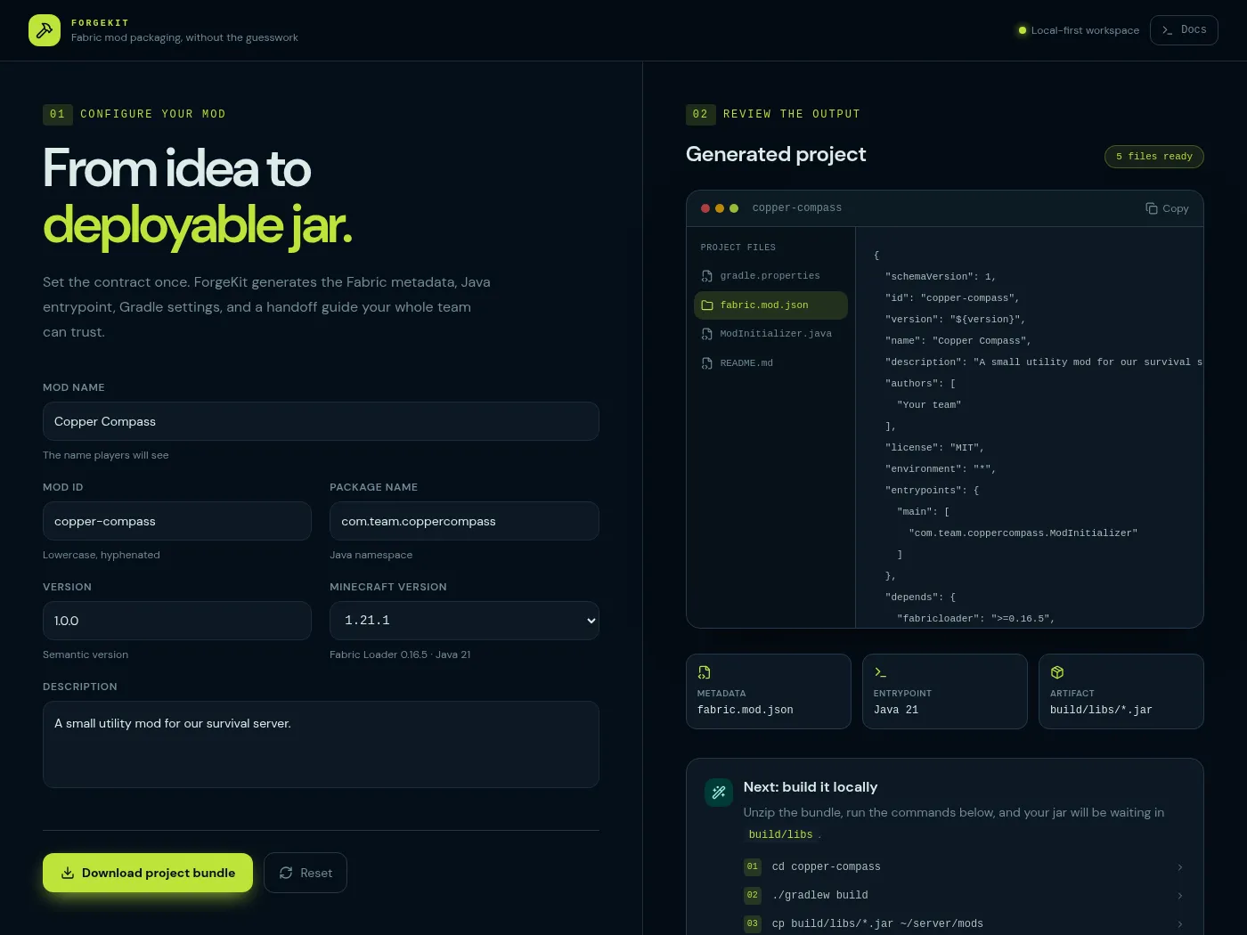 Fabric Mod Packager