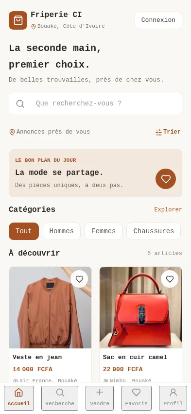 Friperie CI Marketplace