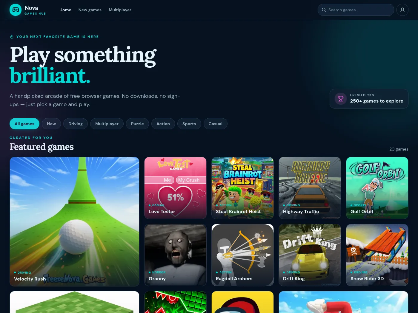 Nova Games Hub