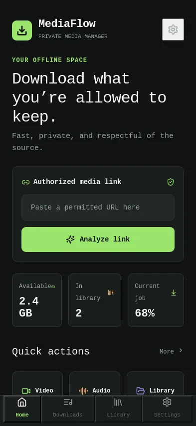 MediaFlow: Android Media Manager