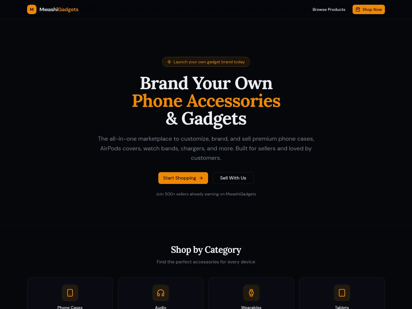 Mwashi Gadgets Branding