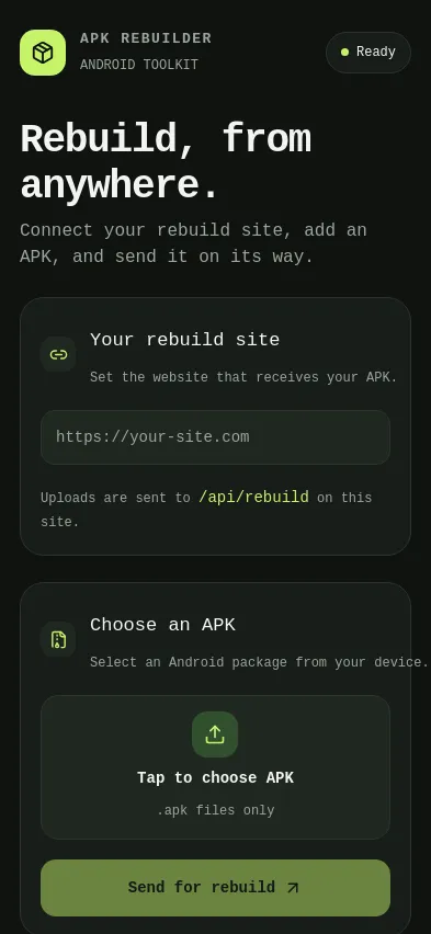 APK Rebuilder Mobile