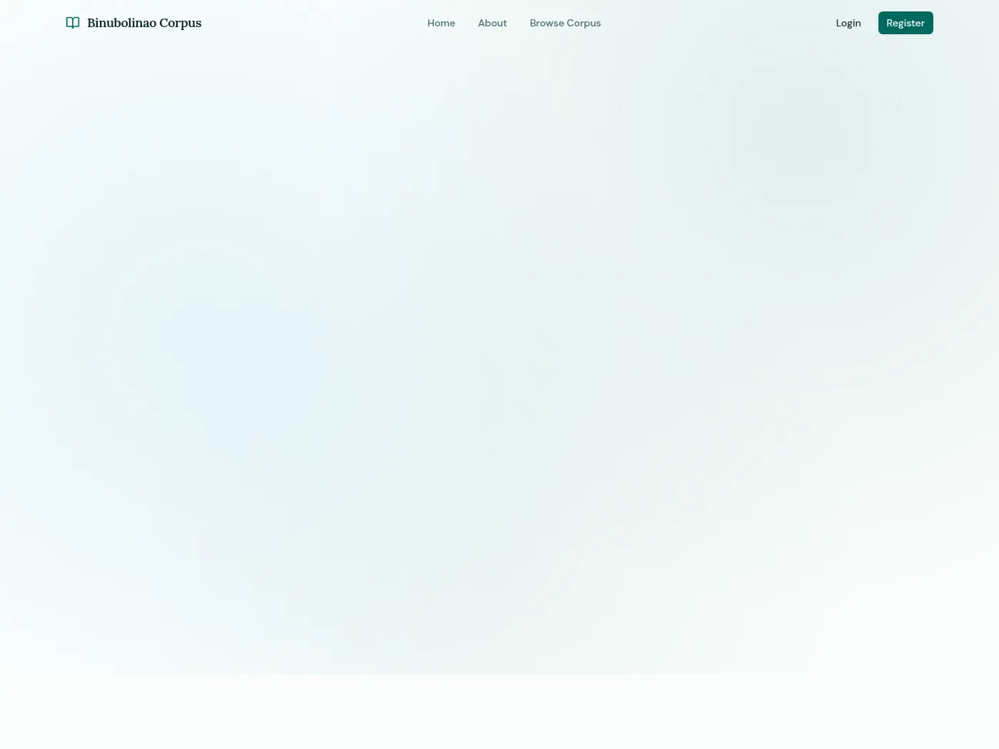 Binubolinao Corpus Portal