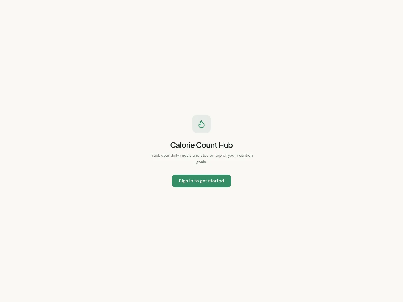 Calorie Count Hub