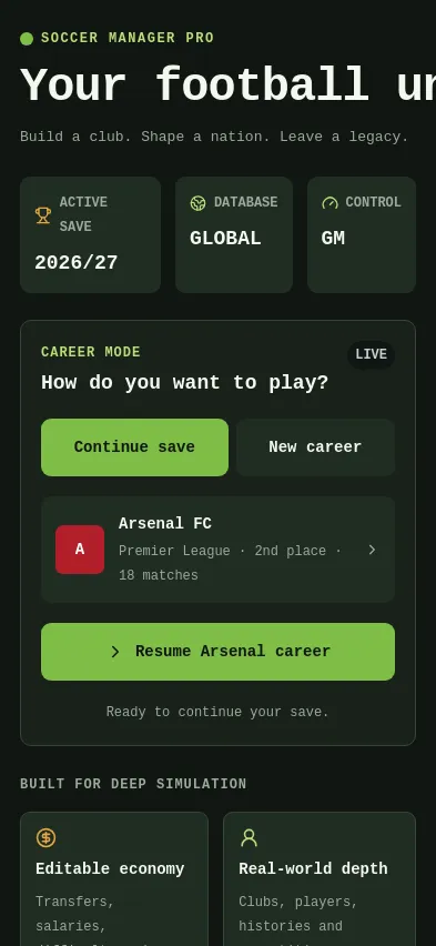 Soccer Manager Pro
