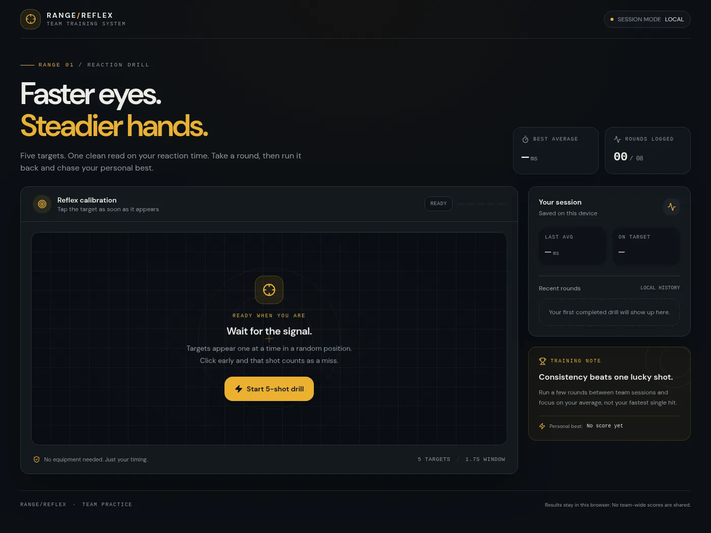 Sniper Reflex Trainer