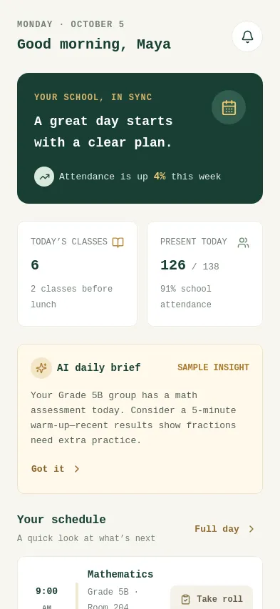 AI School Manager