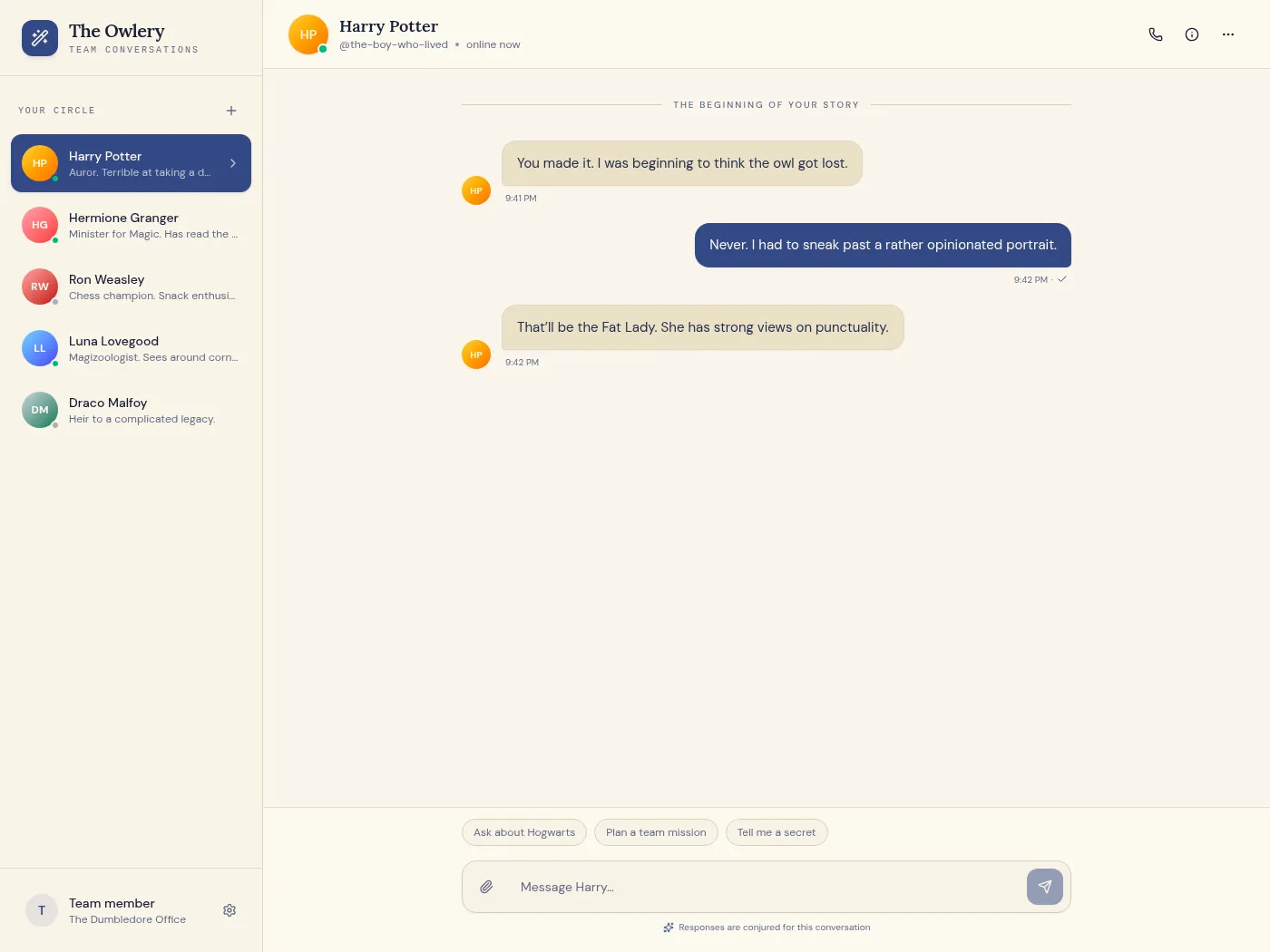Wizard Chat Simulator