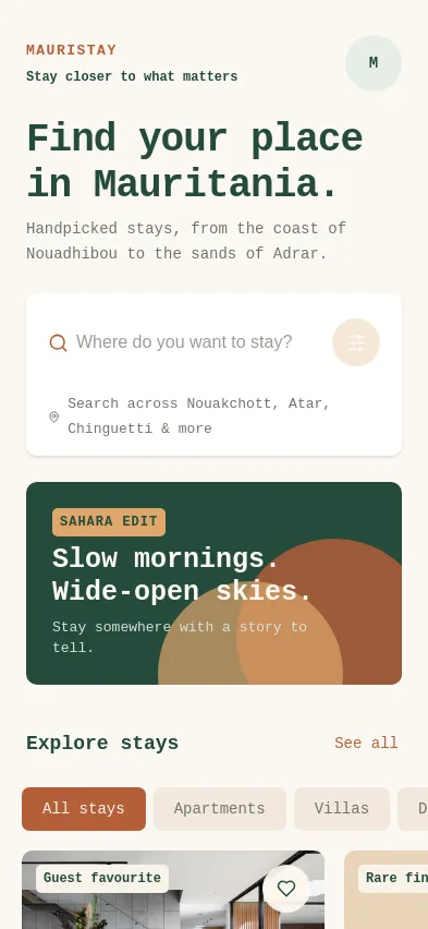 MauriStay Mobile App