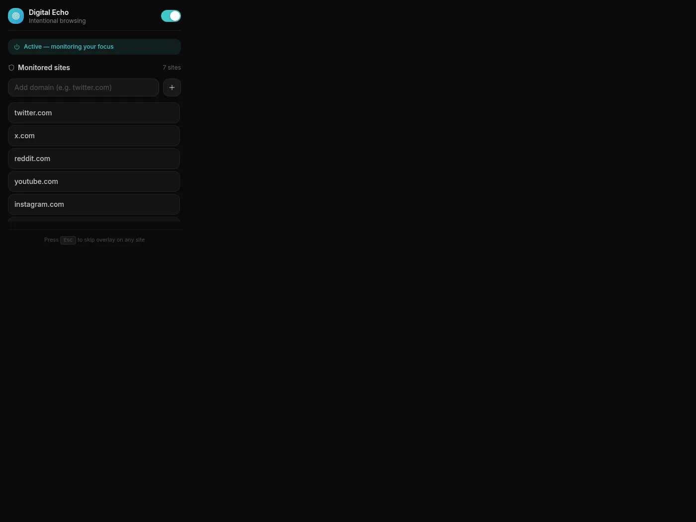 Digital Echo Extension