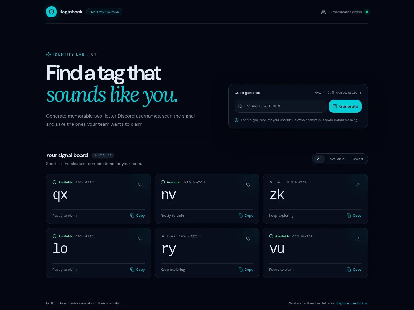Discord Tag Checker