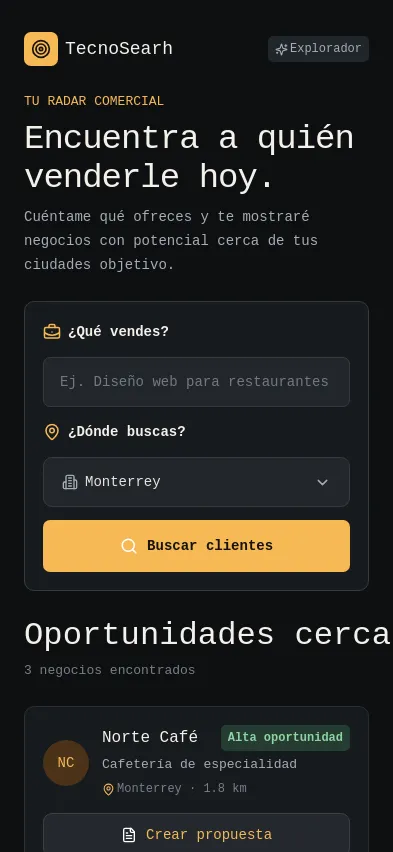 TecnoSearch Client Finder