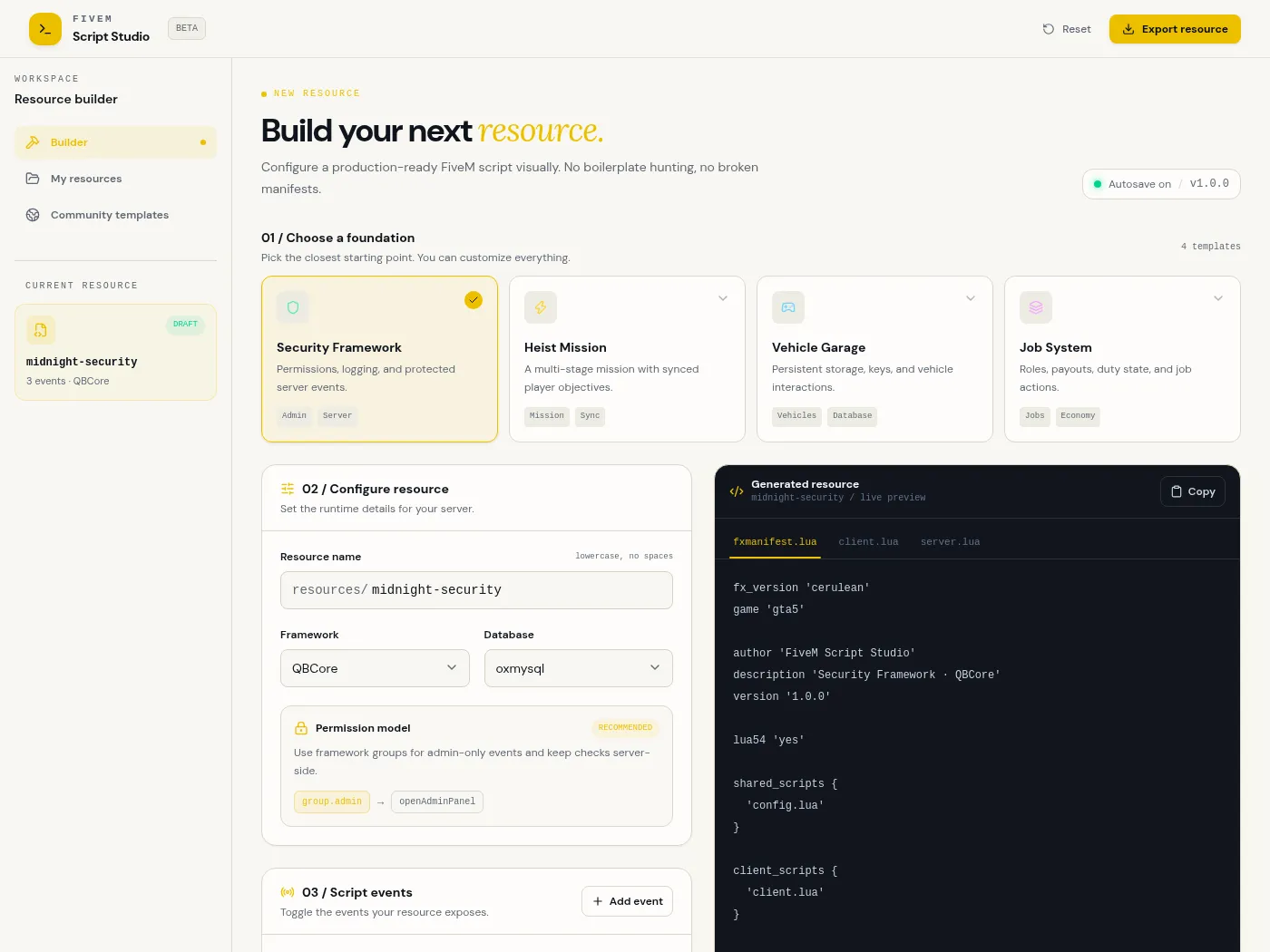 Fivem Script Studio