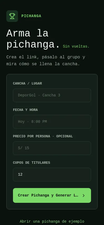 Pichanga Organizer Pro