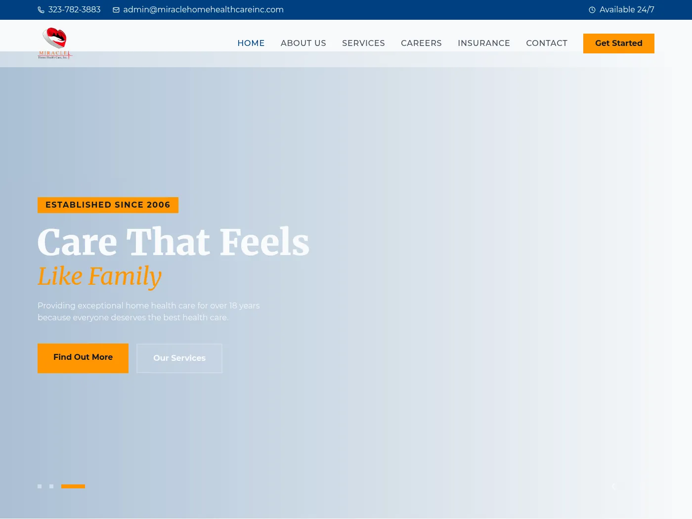 Miracle Healthcare Site