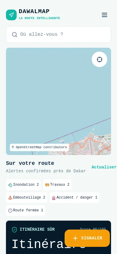 DAWALMAP – Smart Road App