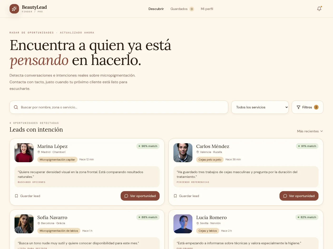 BeautyLead Finder