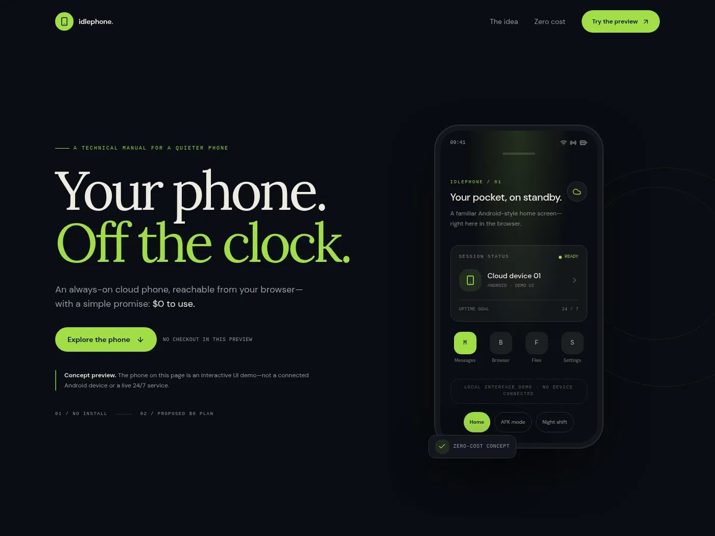 Free 24/7 Cloud Phone