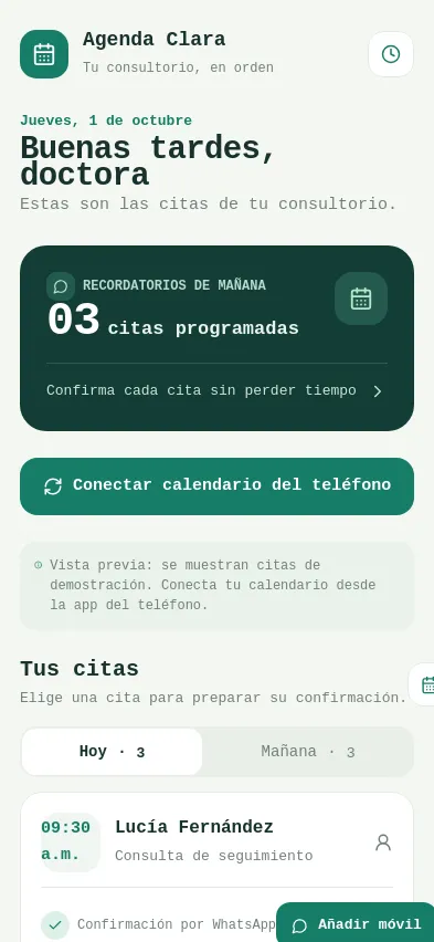 Agenda WhatsApp Notifier