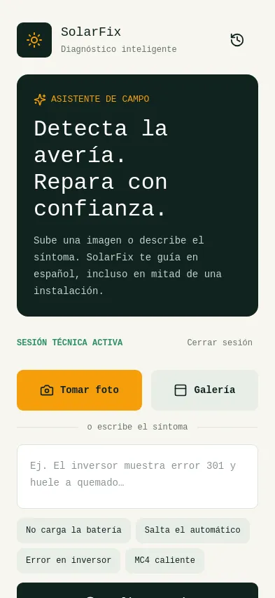SolarFix AI Diagnóstico