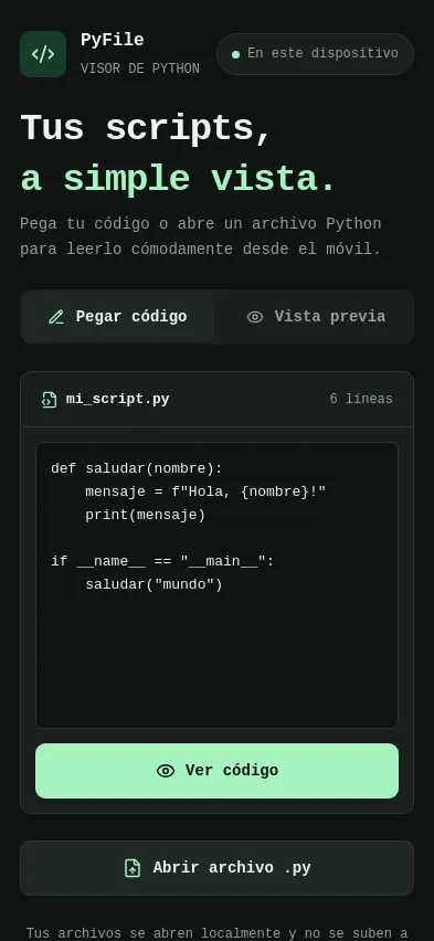 PyFile Viewer Móvil