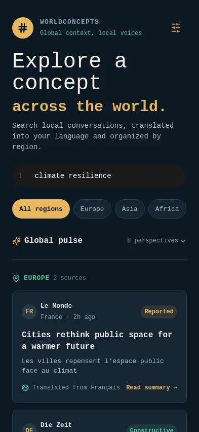 WorldConcepts Finder
