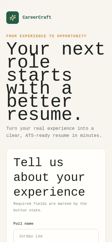 AI Resume Builder