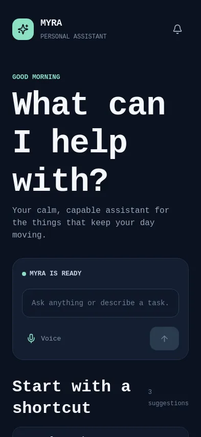 MYRA Android Assistant