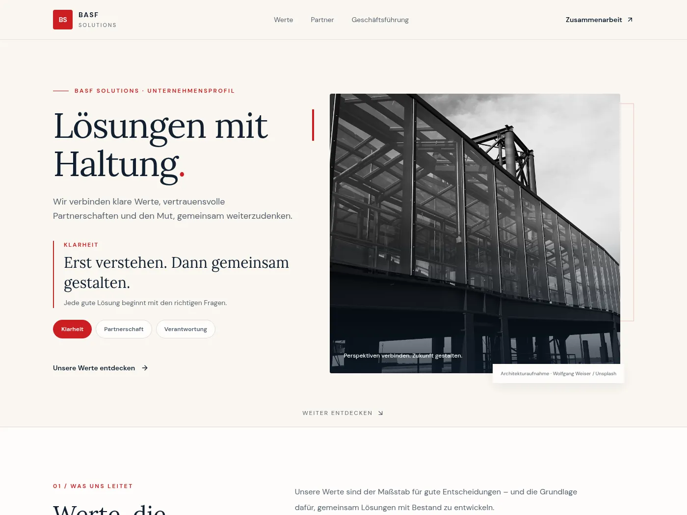 BASF Solutions Webpage