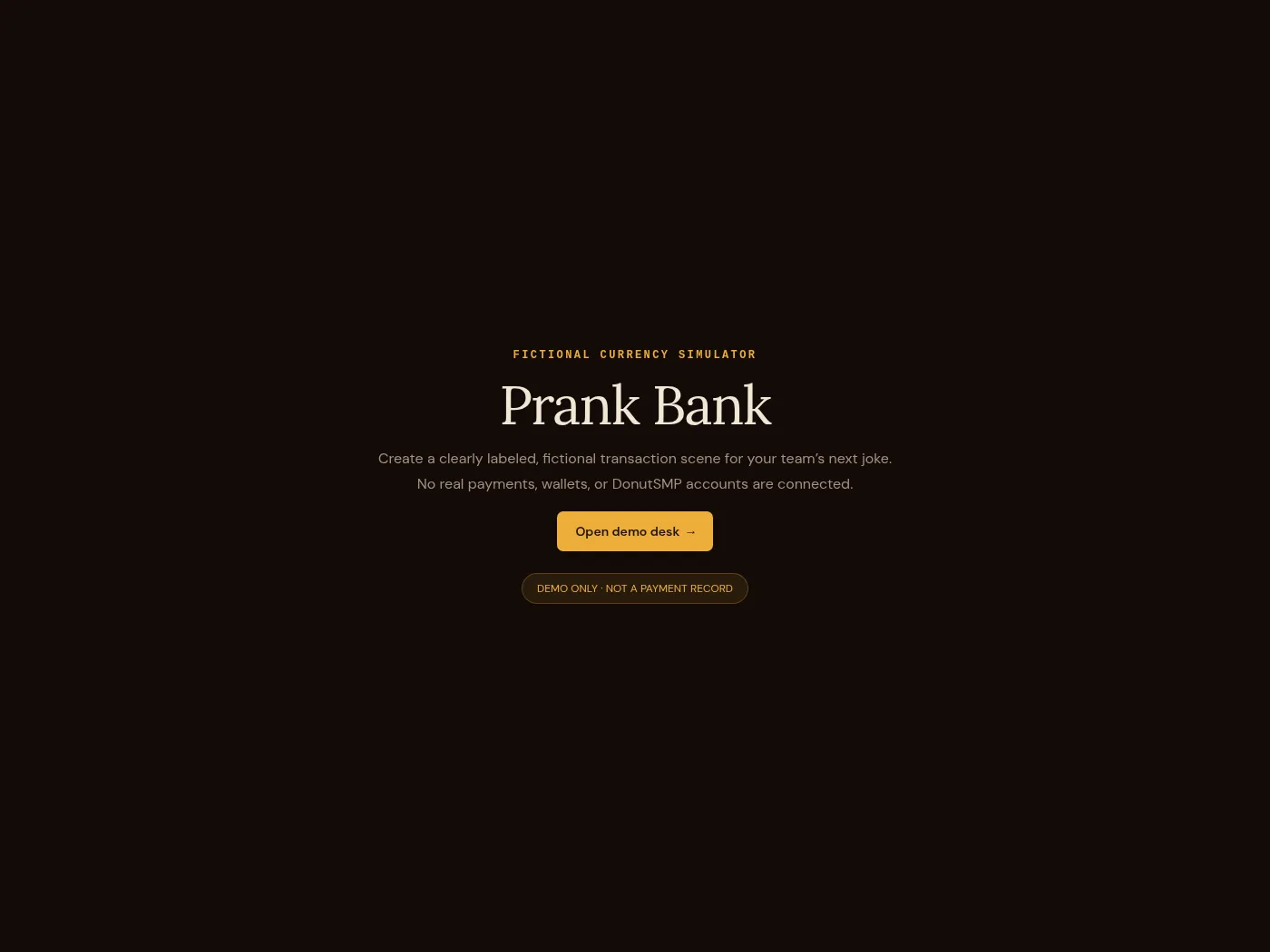 DonutSMP Prank Bank